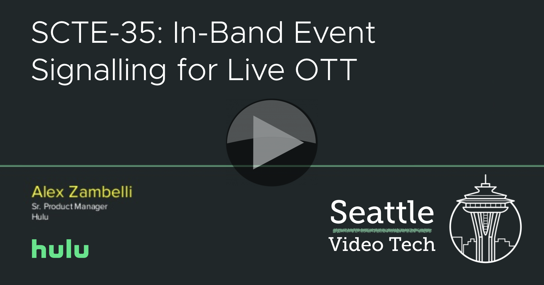 Video: SCTE-35 In-band Event Signalling in OTT – The Broadcast Knowledge