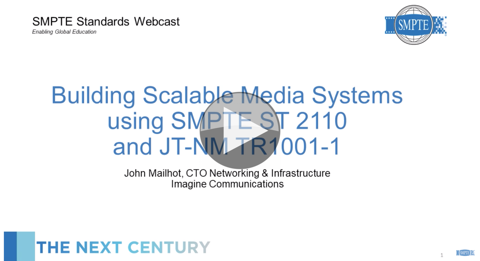 Video: Building Large SMPTE ST 2110 Systems Using JT-NM TR-1001-1 – The ...