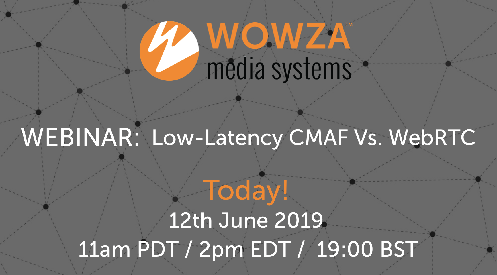 Webinar: Low-Latency CMAF vs. WebRTC – The Broadcast Knowledge Webinar: Low-Latency CMAF vs. WebRTC – The Broadcast Knowledge