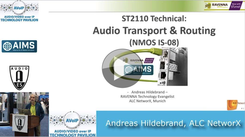 Video: AES67/SMPTE ST 2110 Audio Transport & Routing (NMOS IS-08) – The ...